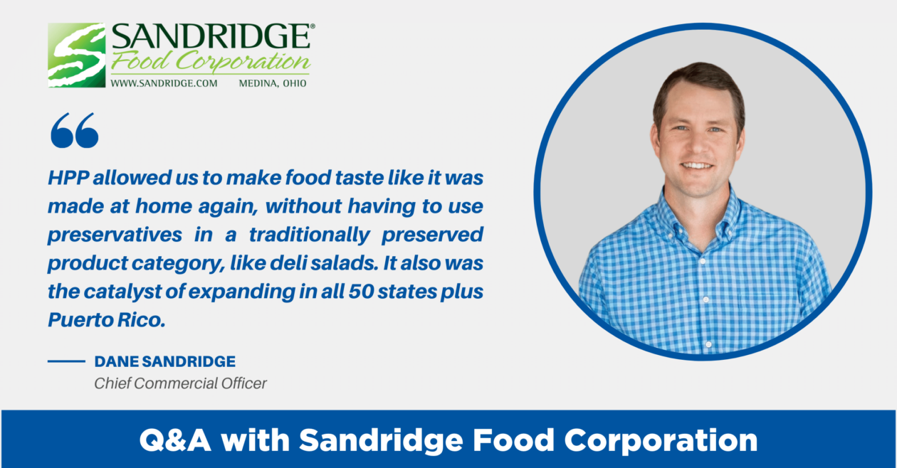 Q&A with Sandridge Food Corporation: Dane Sandridge, Chief Commercial ...