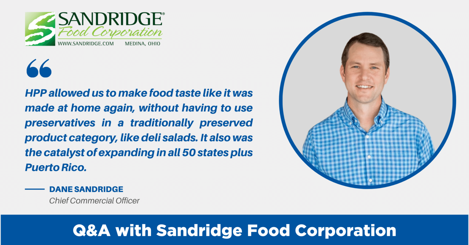 Q&A with Sandridge Food Corporation: Dane Sandridge, Chief Commercial ...